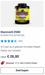 Top 1 Mammoth 2500 INTERACTIVE NUTRITION Review | Droogtrainers.nl